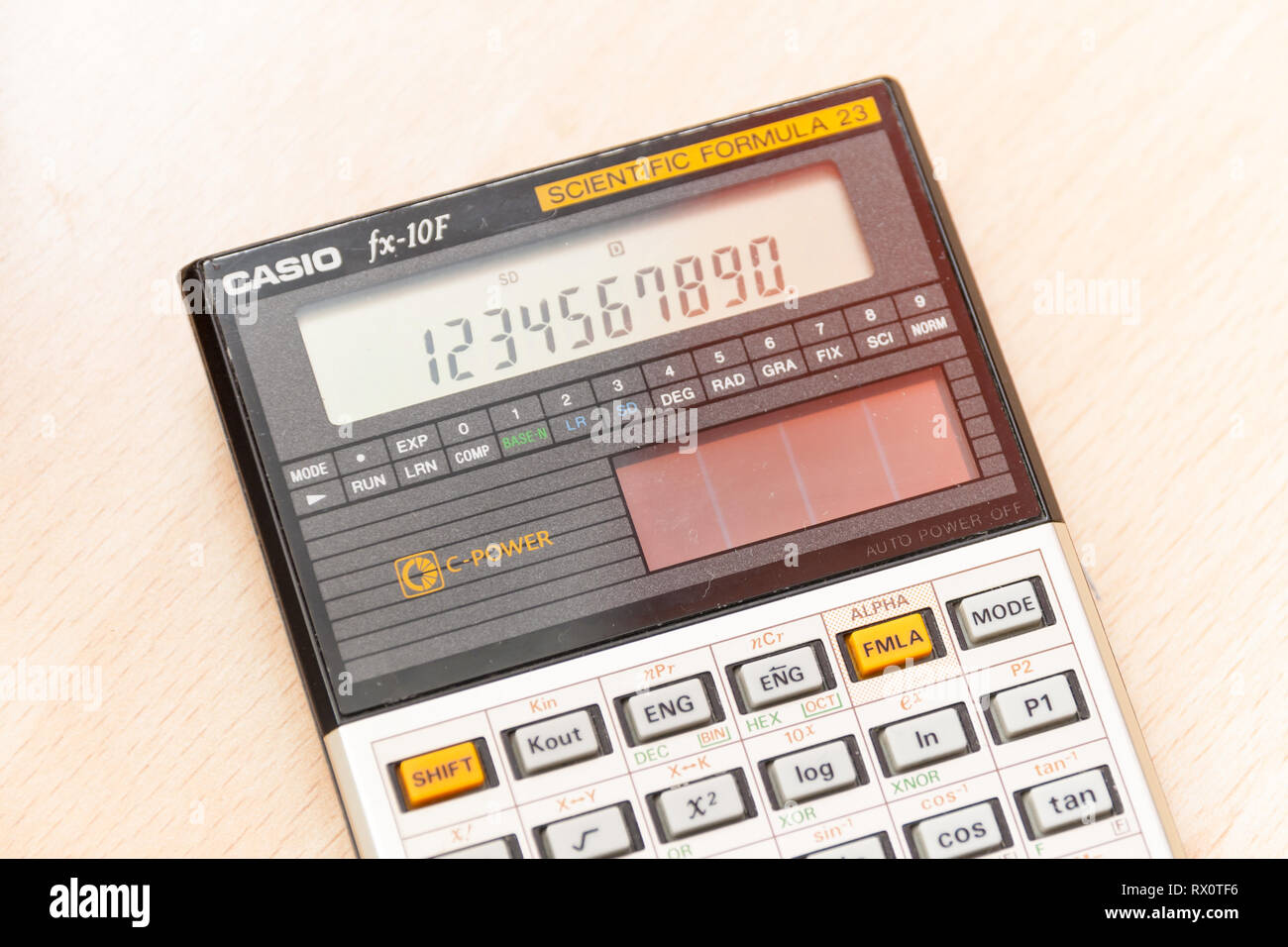 Old solar cell calculator hi-res stock photography and images - Alamy