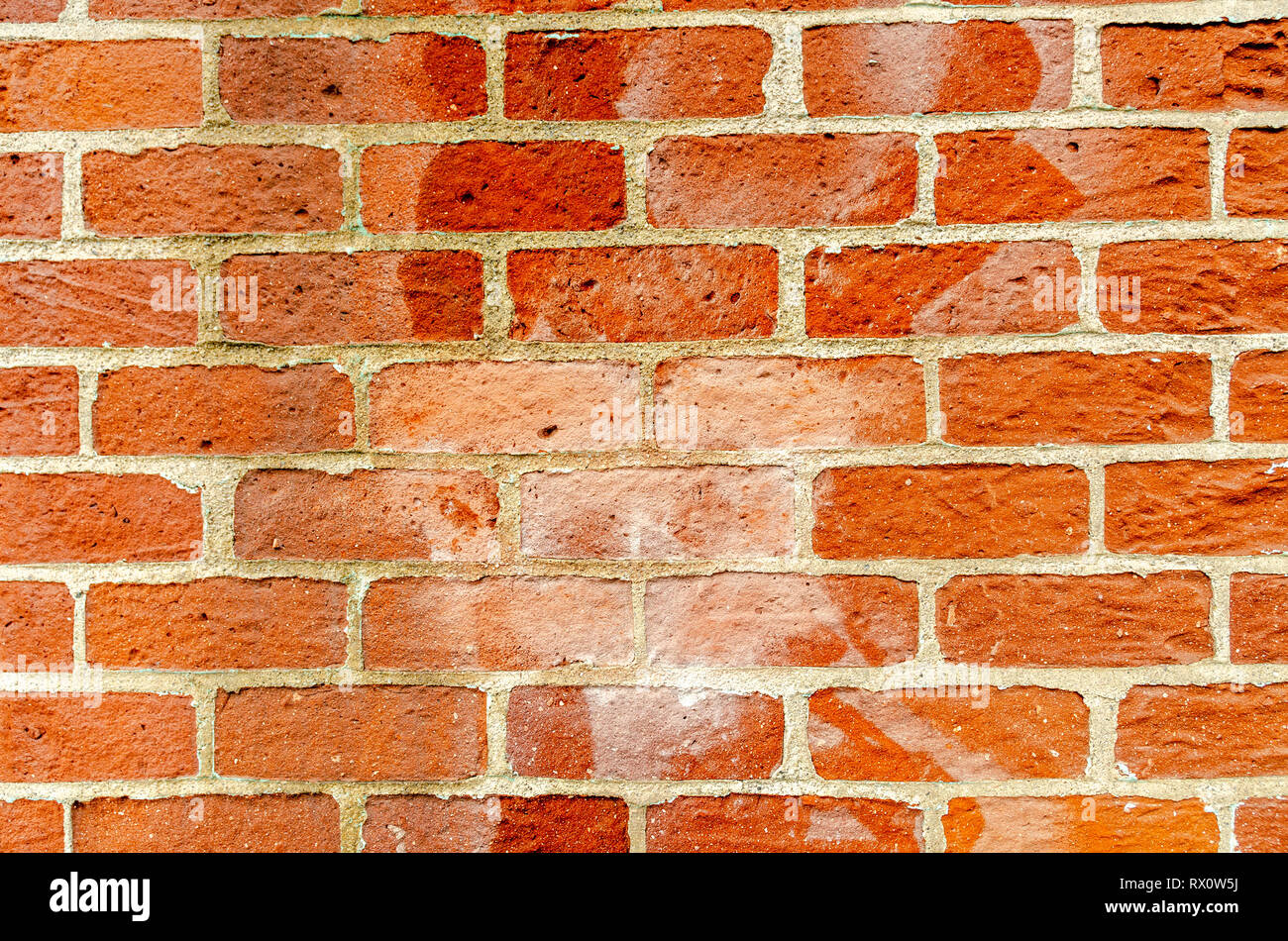A close-up of a weathered red brick wall Stock Photo - Alamy
