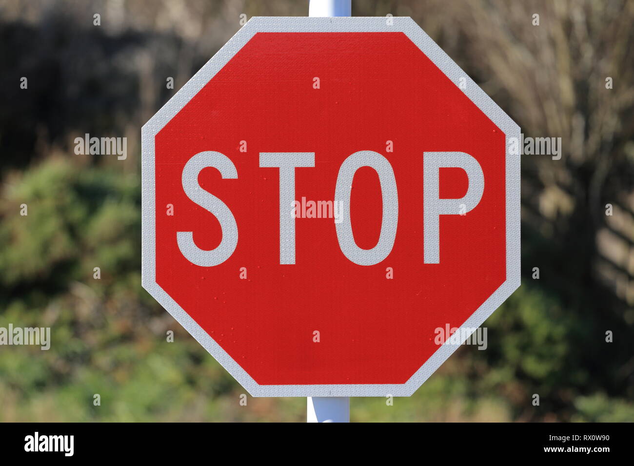 Railway crossing stop sign hi-res stock photography and images - Alamy