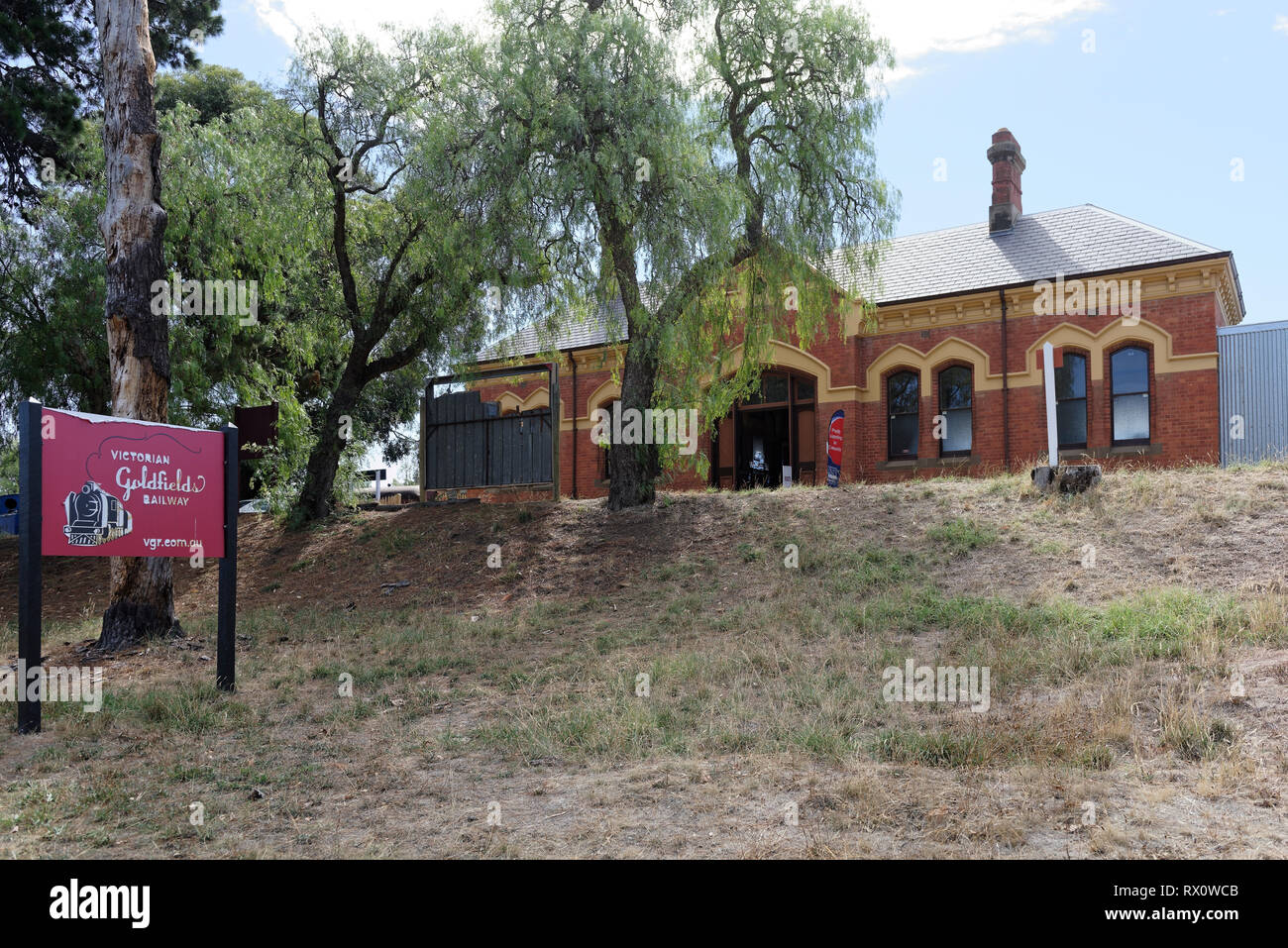 The Historic Maldon Railway station on the Victorian Goldfields ...