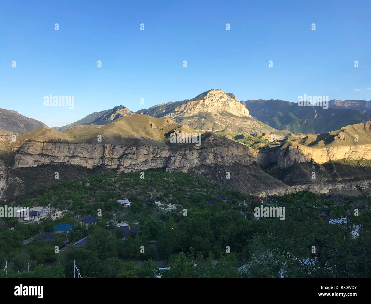 Mountain peak range landscape. Green mountain range view Stock Photo ...