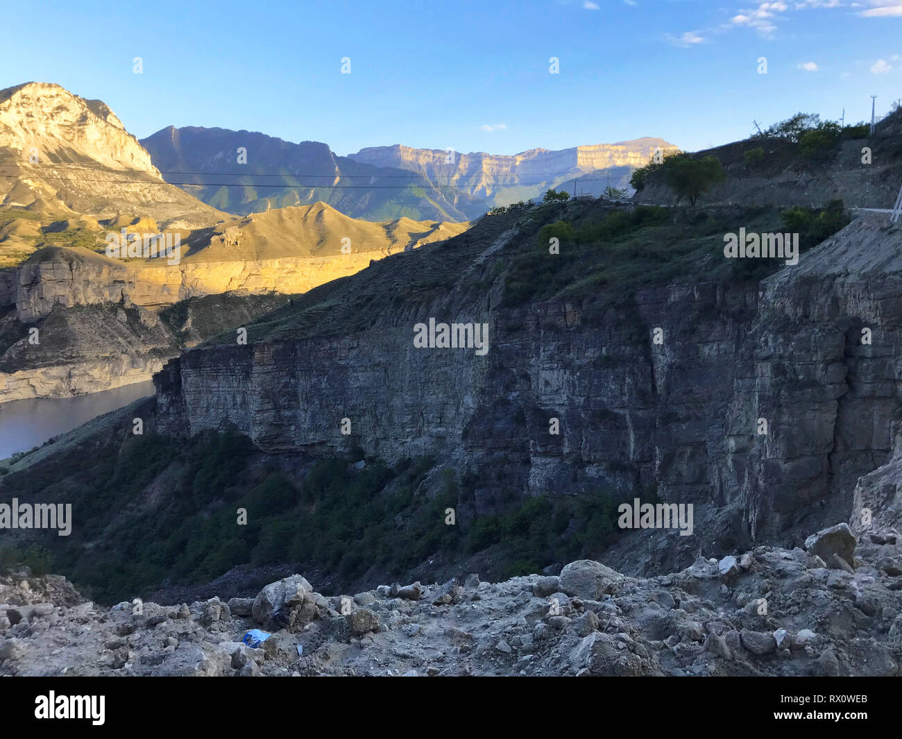 Mountain peak range landscape. Green mountain range view Stock Photo ...
