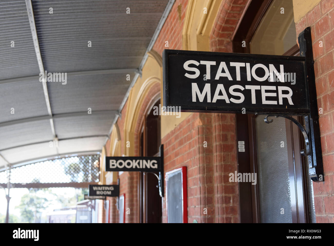 Station master on platform hi-res stock photography and images - Alamy