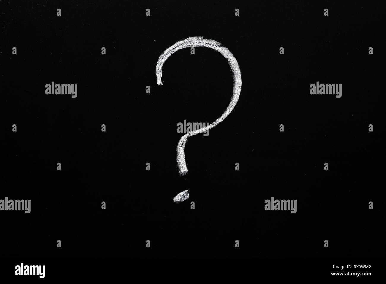 Question mark black white hi-res stock photography and images - Alamy