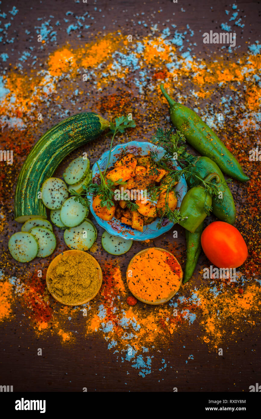 Close up of India's or Asia's popular pickle i.e. Indian pickling ...