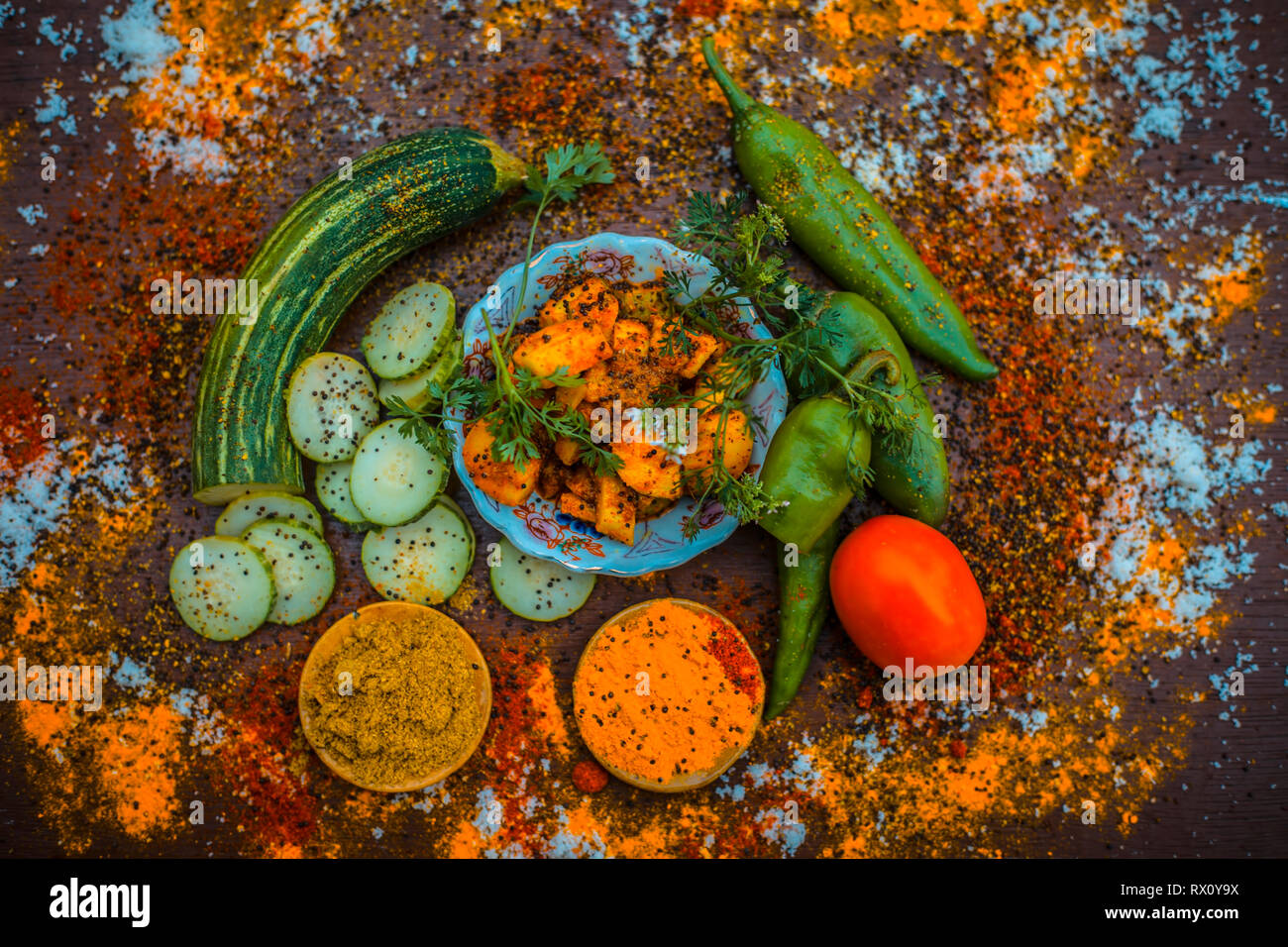 Close up of India's or Asia's popular pickle i.e. Indian pickling ...