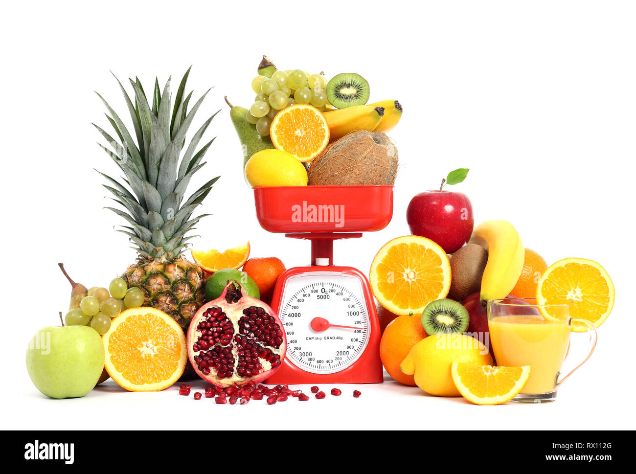 Fruits with scale Stock Photo - Alamy