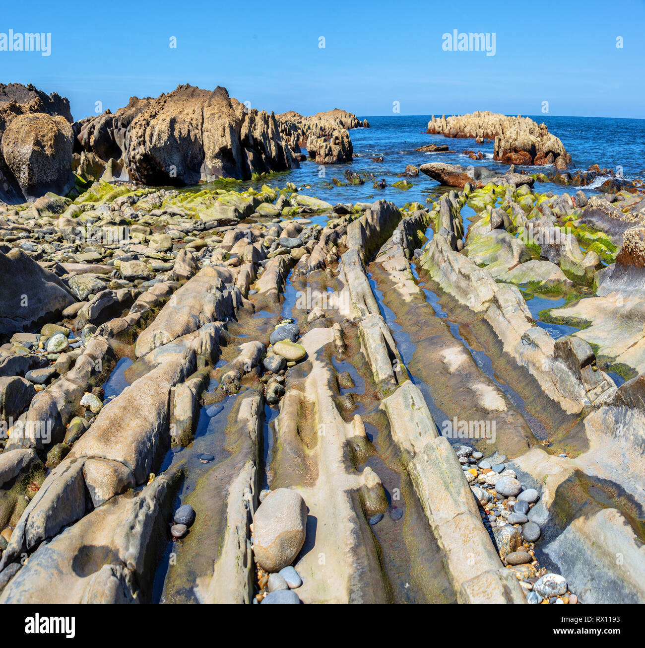 Zumaia geology special coast, the famous Flysch Coast in Northern Spain ...