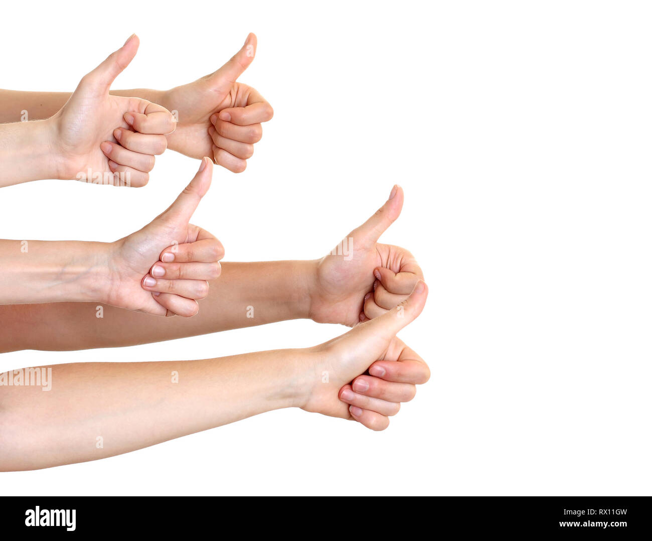 People hands together upwards hi-res stock photography and images - Alamy