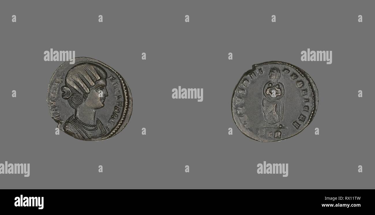 Coin Portraying Empress Fausta. Roman, minted in Trier. Date: 324 AD ...