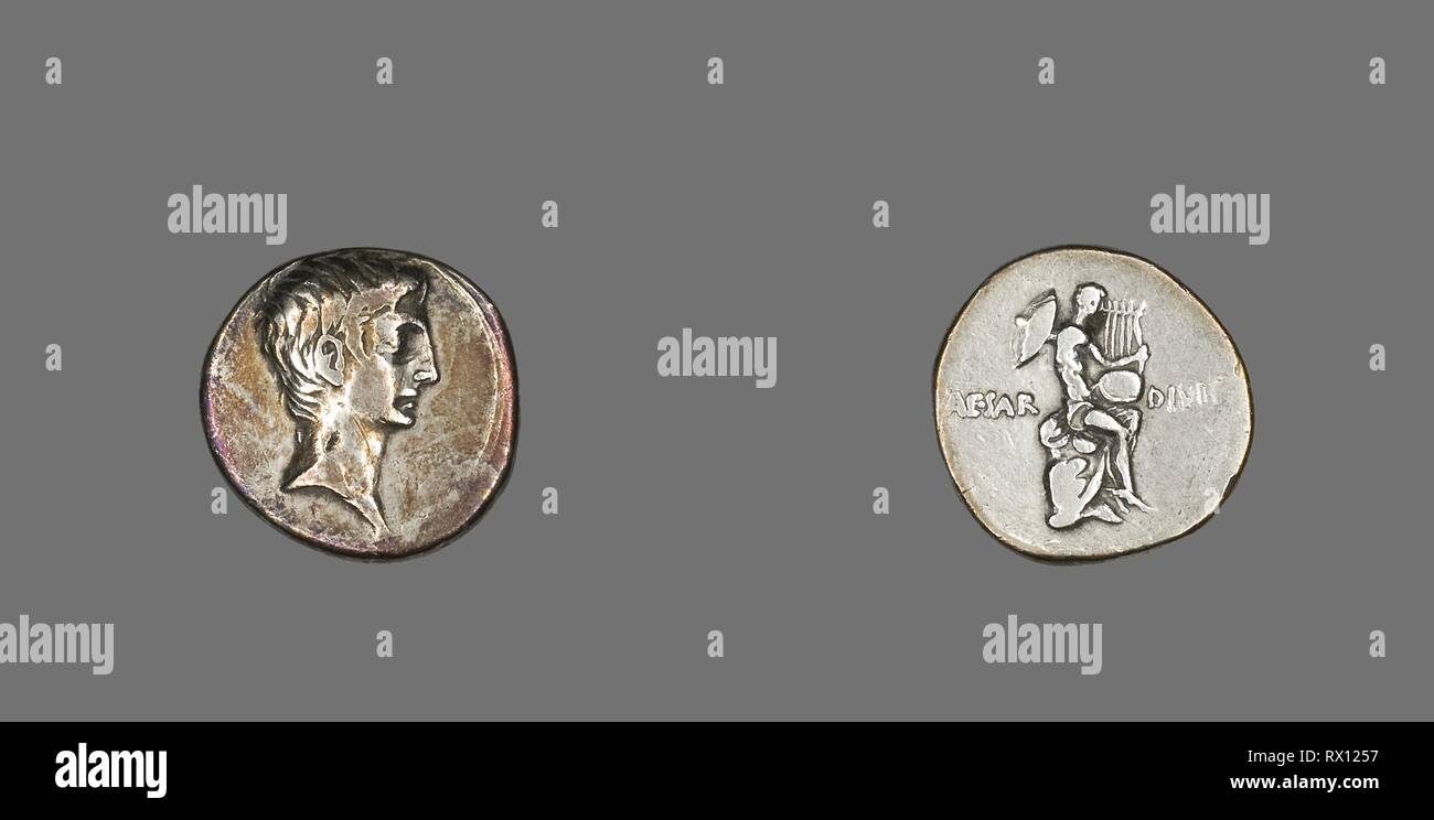 Denarius (Coin) Portraying Octavian. Roman. Date: 32 BC-29 BC ...
