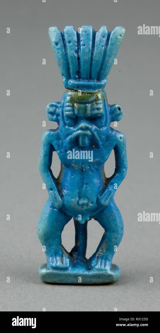 Amulet of Bes. Egyptian. Date: 1070 BC-656 BC. Dimensions: 7.5 × 2.75 × ...