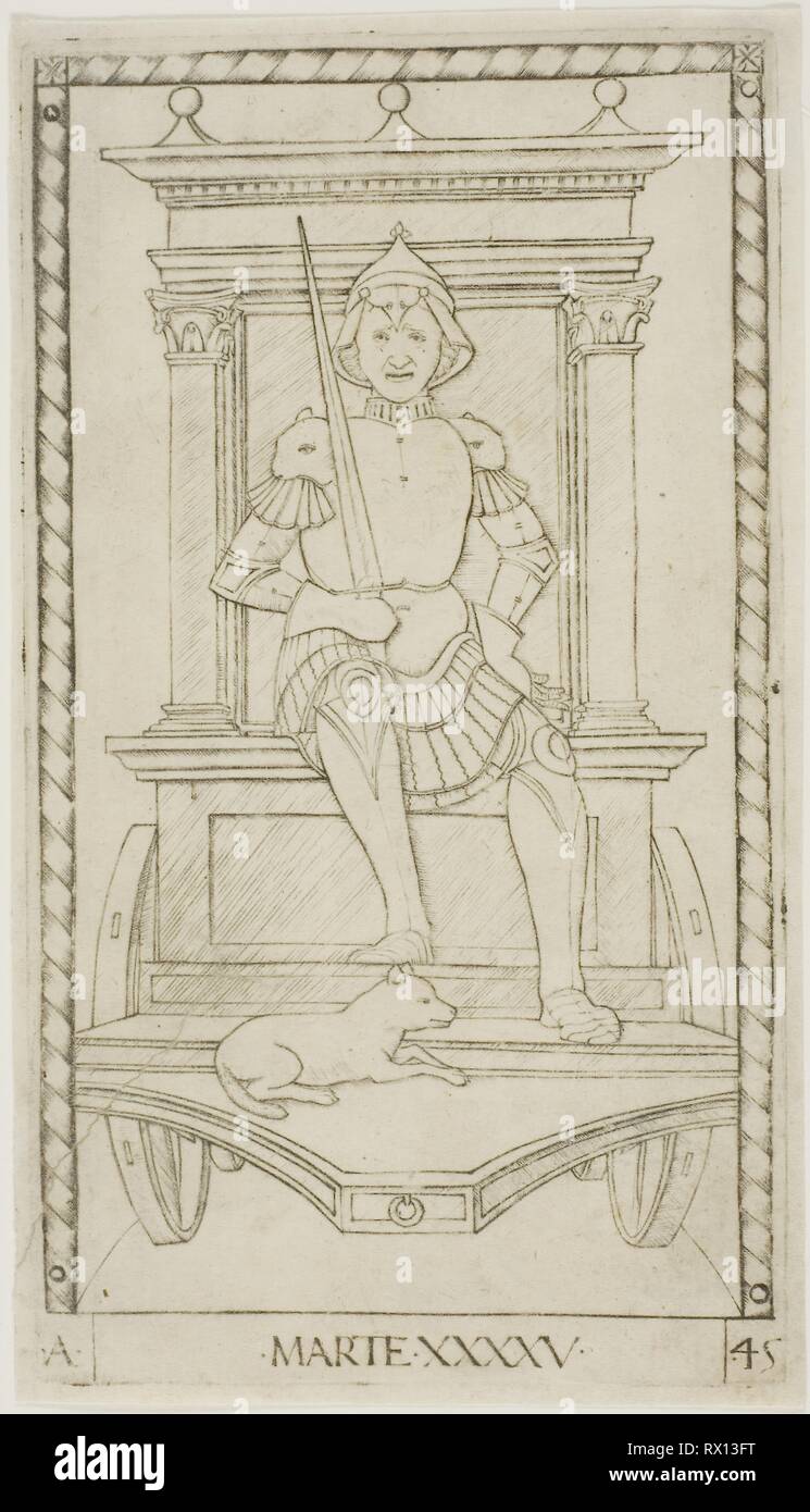 Mars, plate 45 from Planets and Spheres. Master of the E-Series ...