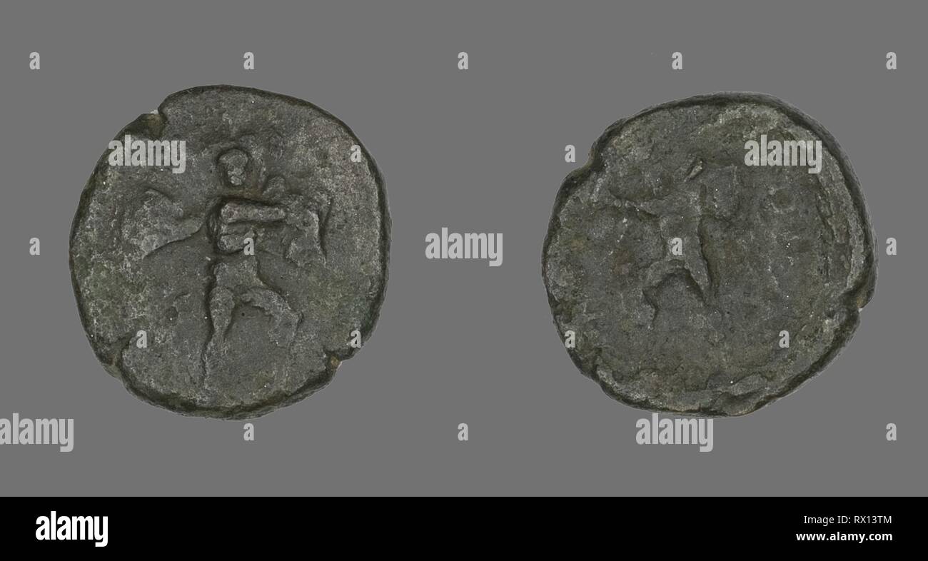 Coin Depicting the Catanian Brothers. Roman, minted in Catana, Sicily ...