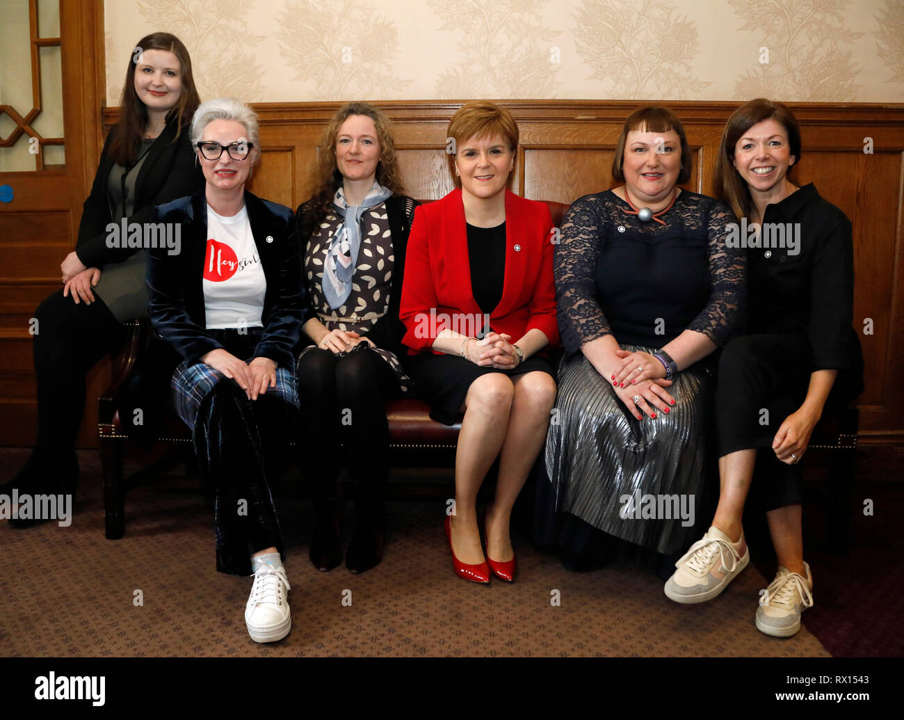 (left to right) Councillor Kate Campbell, Celia Hodson from Hey Girl ...