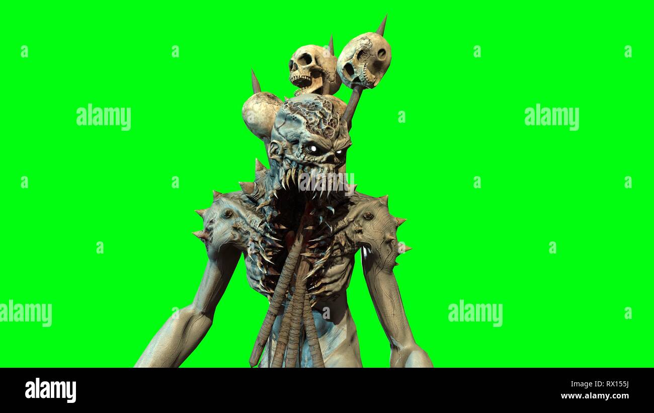 Nuclear post-apocalypse mutant soldier 3d render Stock Photo - Alamy