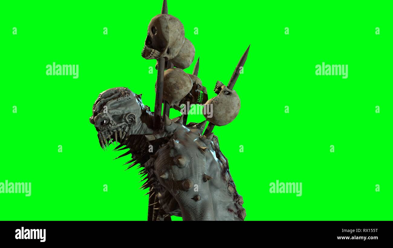 Nuclear post-apocalypse mutant soldier 3d render Stock Photo - Alamy