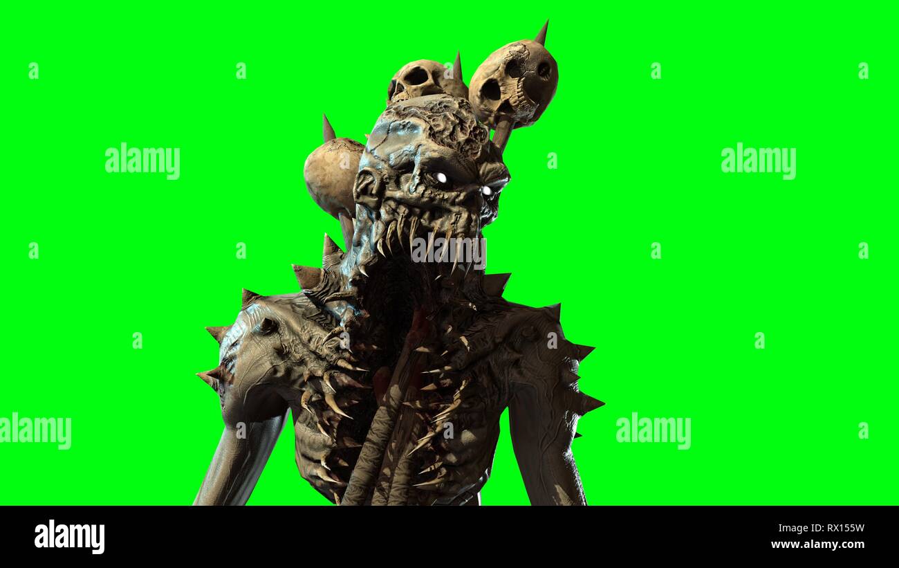 Nuclear post-apocalypse mutant soldier 3d render Stock Photo - Alamy