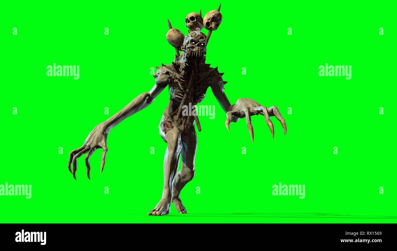 Nuclear post-apocalypse mutant soldier 3d render Stock Photo - Alamy