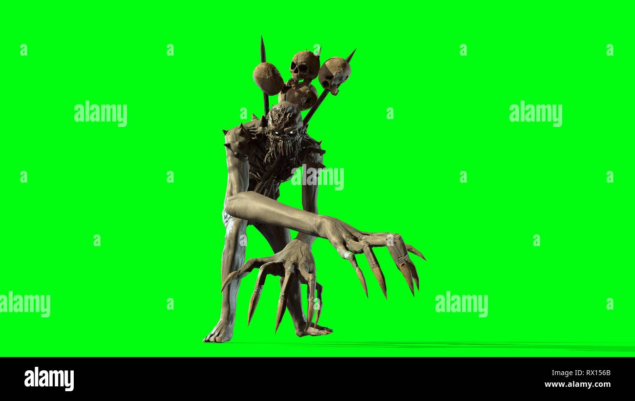 Nuclear post-apocalypse mutant soldier 3d render Stock Photo - Alamy