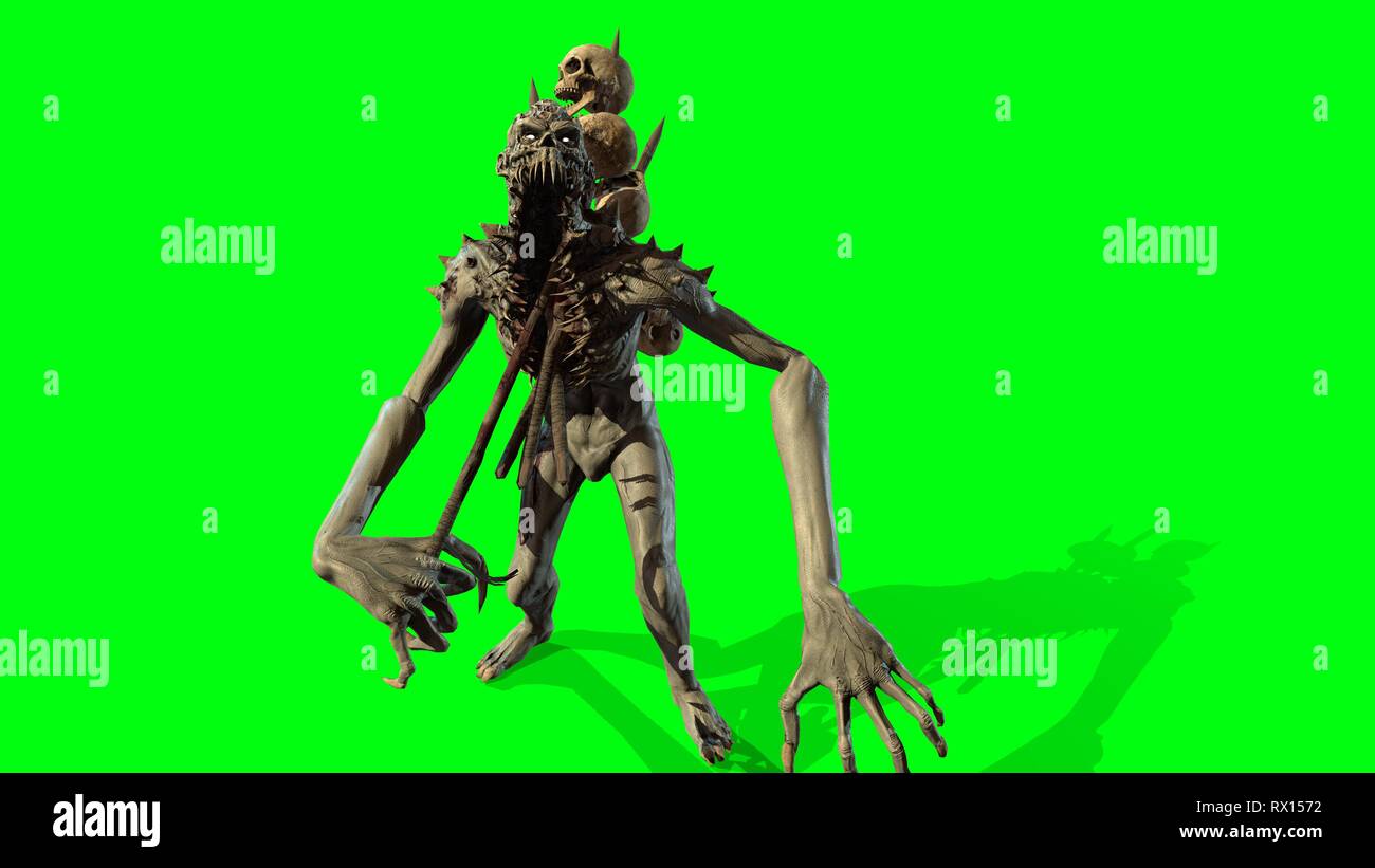 Nuclear post-apocalypse mutant soldier 3d render Stock Photo - Alamy