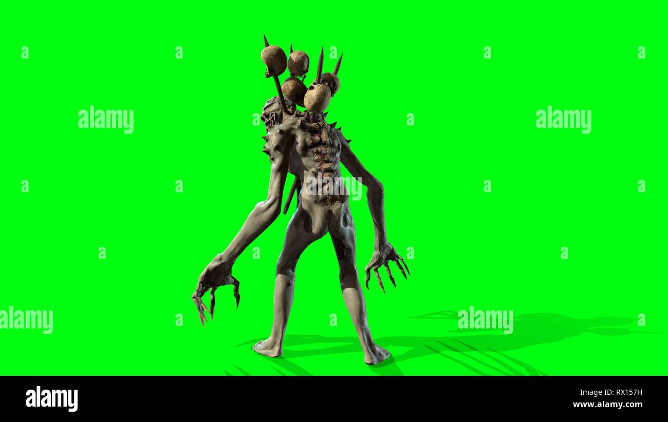 Nuclear post-apocalypse mutant soldier 3d render Stock Photo - Alamy