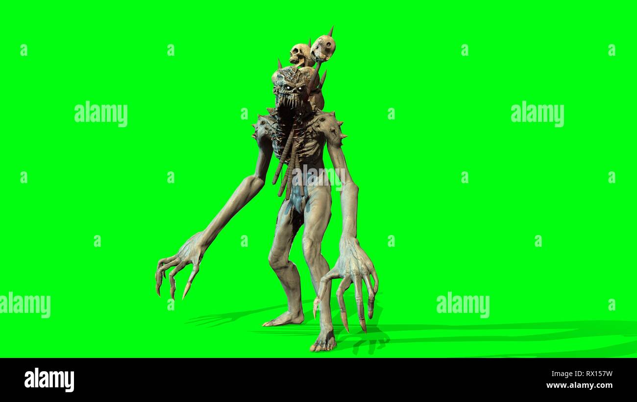 Nuclear post-apocalypse mutant soldier 3d render Stock Photo - Alamy