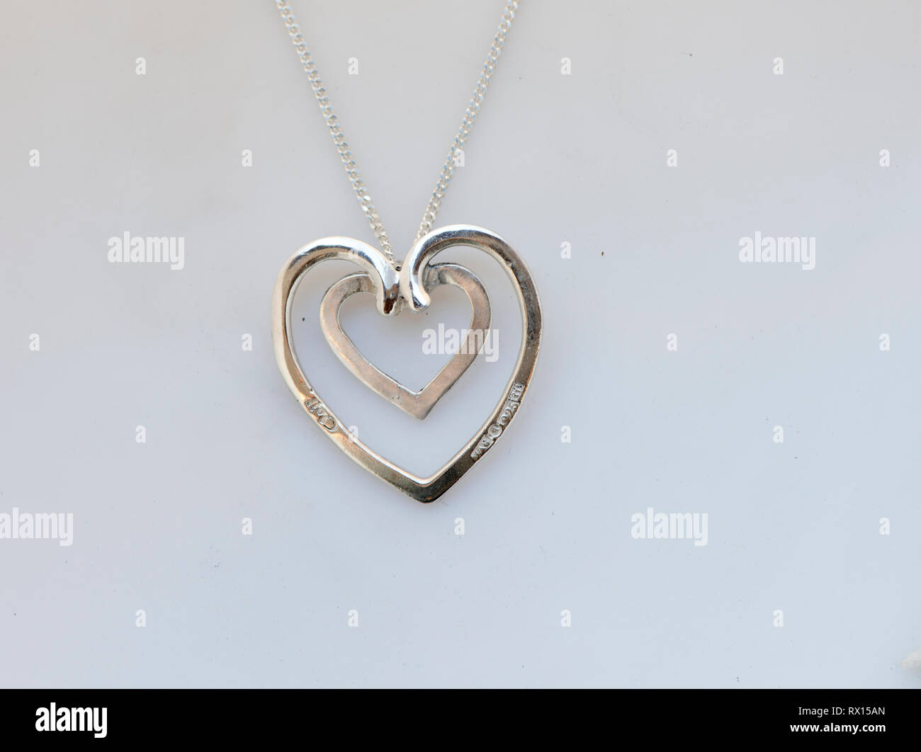 Silver heart hi-res stock photography and images - Alamy