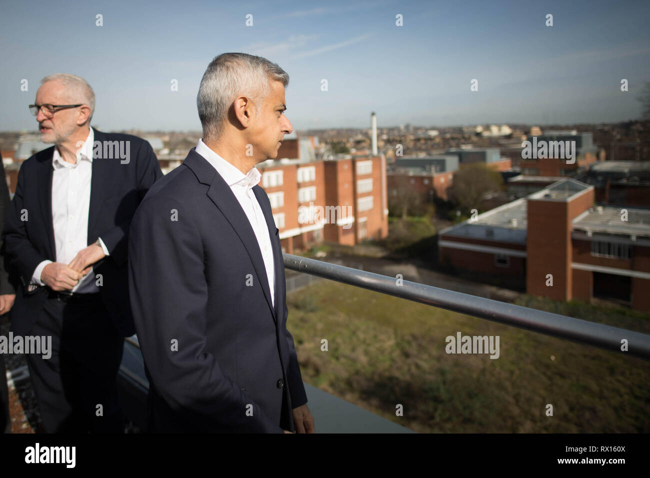The Mayor of London Sadiq Khan is joined by Labour Leader Jeremy Corbyn ...