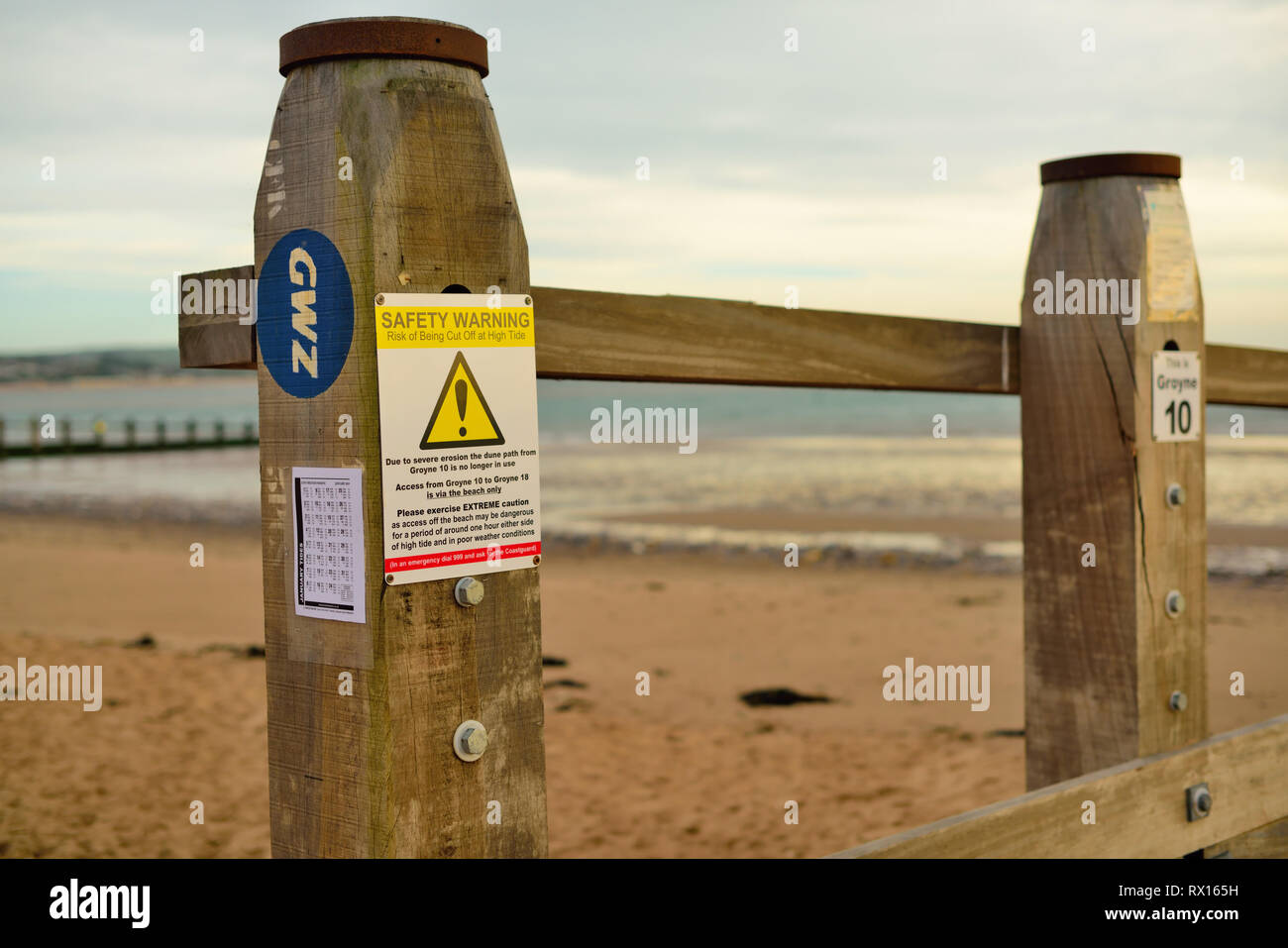 Tide Warning High Resolution Stock Photography and Images - Alamy