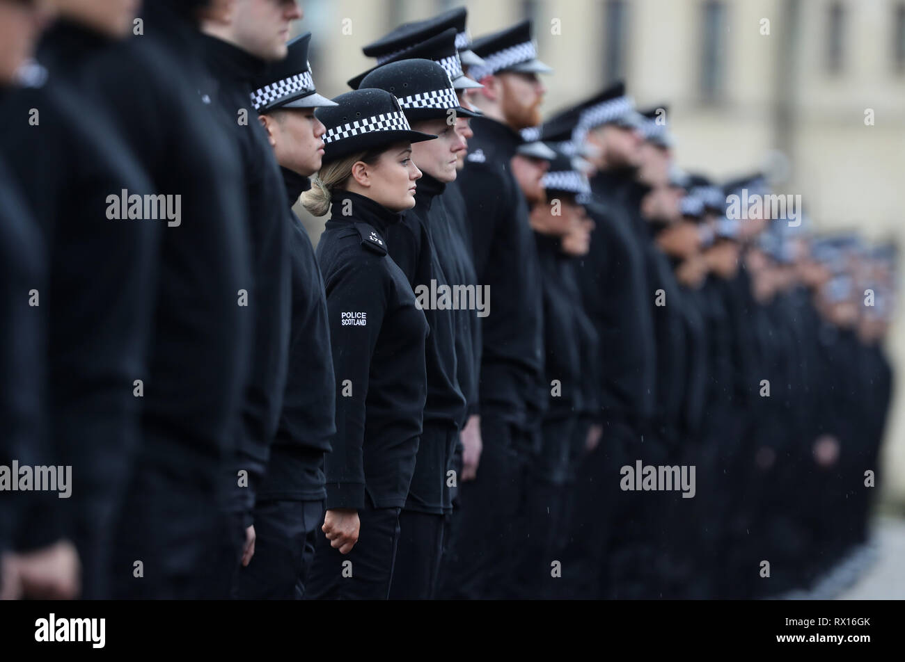 The latest recruits to join Police Scotland during their passing out ...