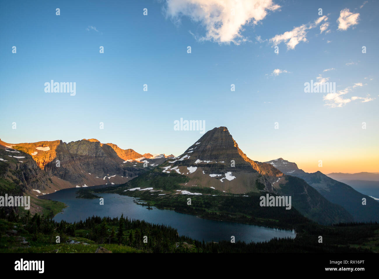 Hidden Lake, Montana Stock Photo - Alamy