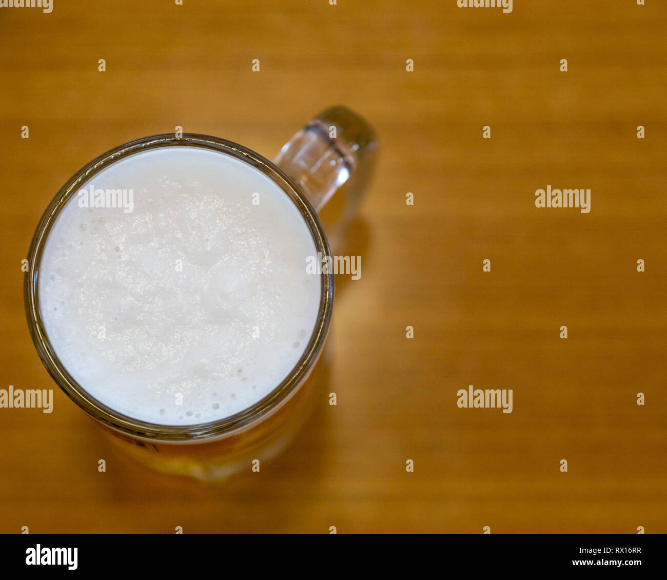 Overhead shot beer glass hi-res stock photography and images - Alamy