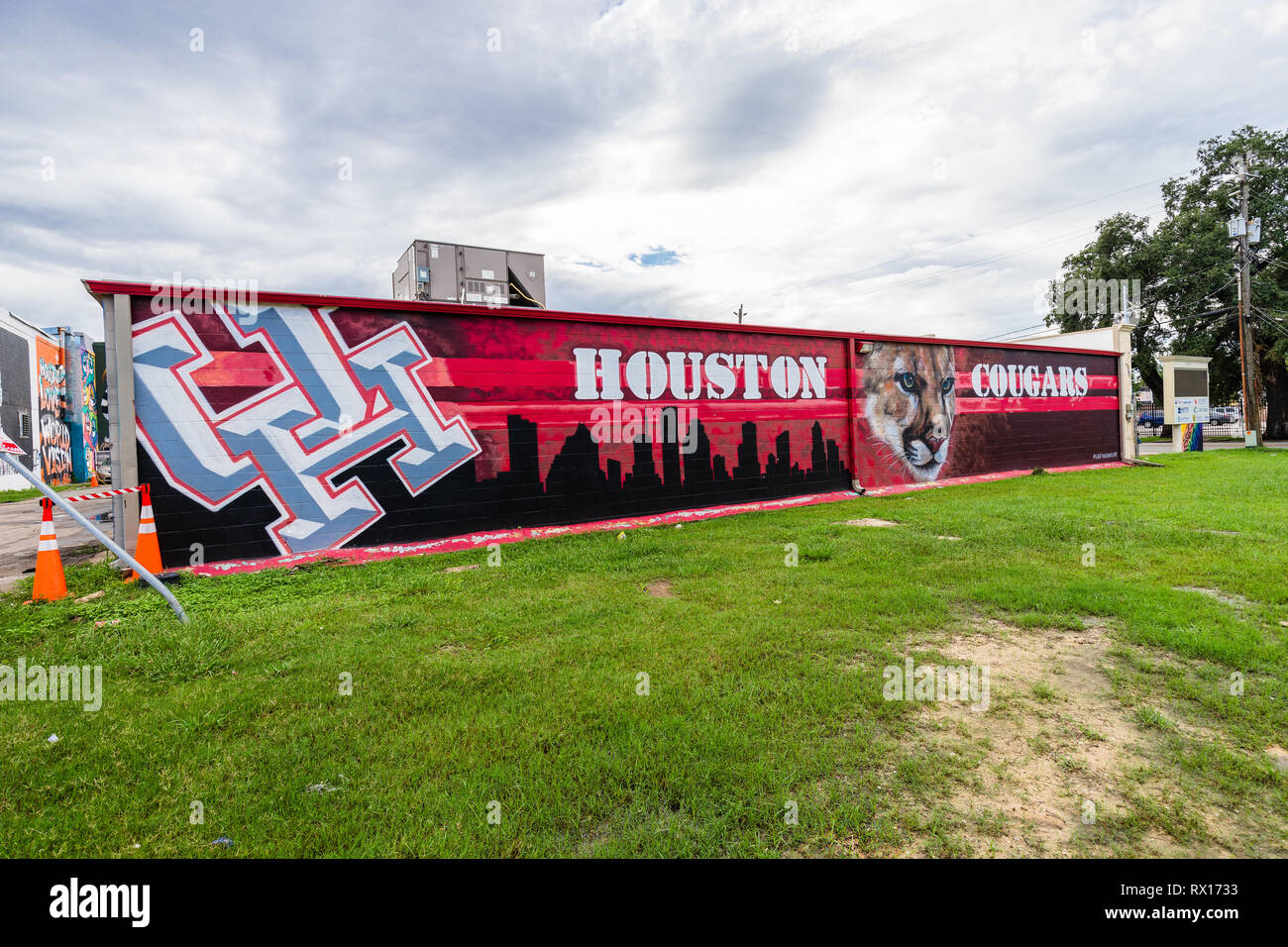 Graffiti by some talented artists in Downtown Houston, TX Stock Photo ...