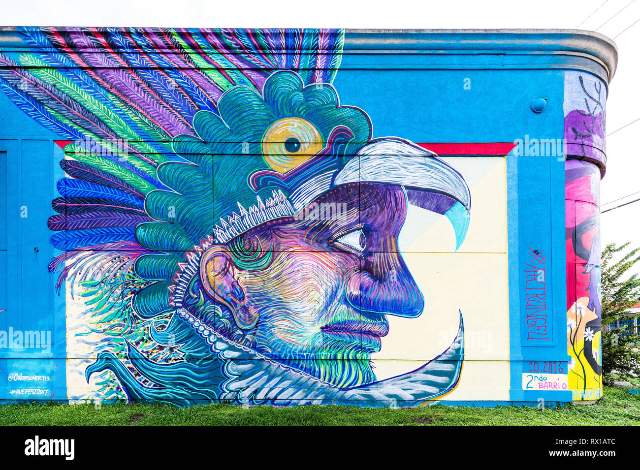 Graffiti by some talented artists in Downtown Houston, TX Stock Photo ...