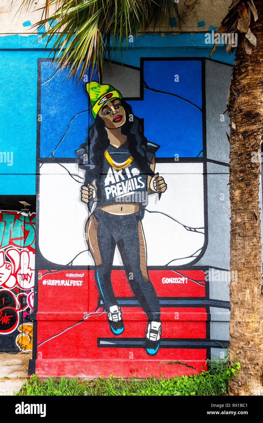 Graffiti by some talented artists in Downtown Houston, TX Stock Photo ...