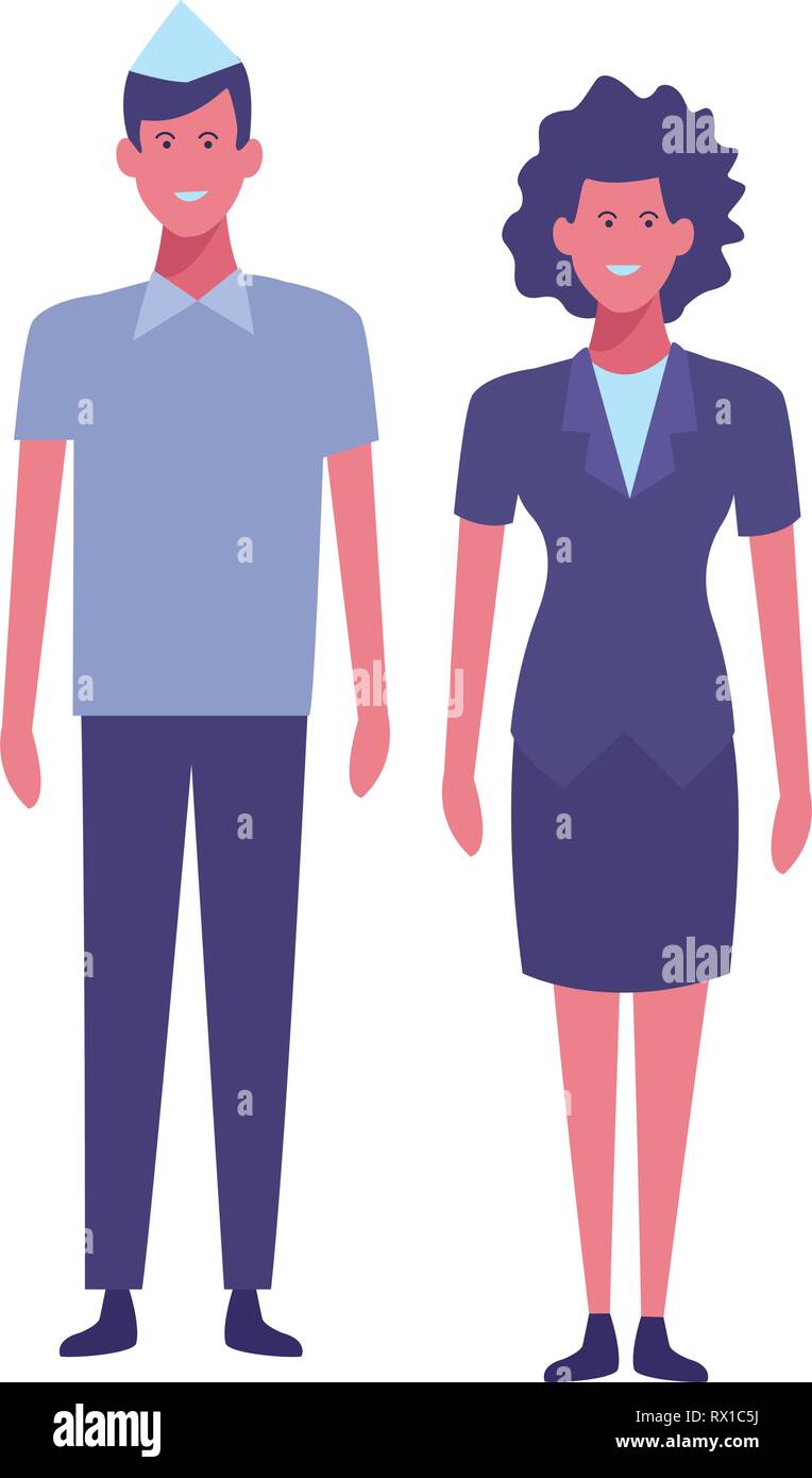 supermarket cashier and manager cartoon Stock Vector Image & Art - Alamy