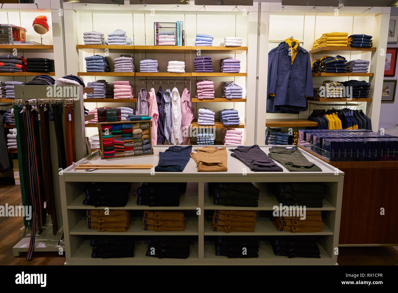 Gant store shop interior hi-res stock photography and images - Alamy