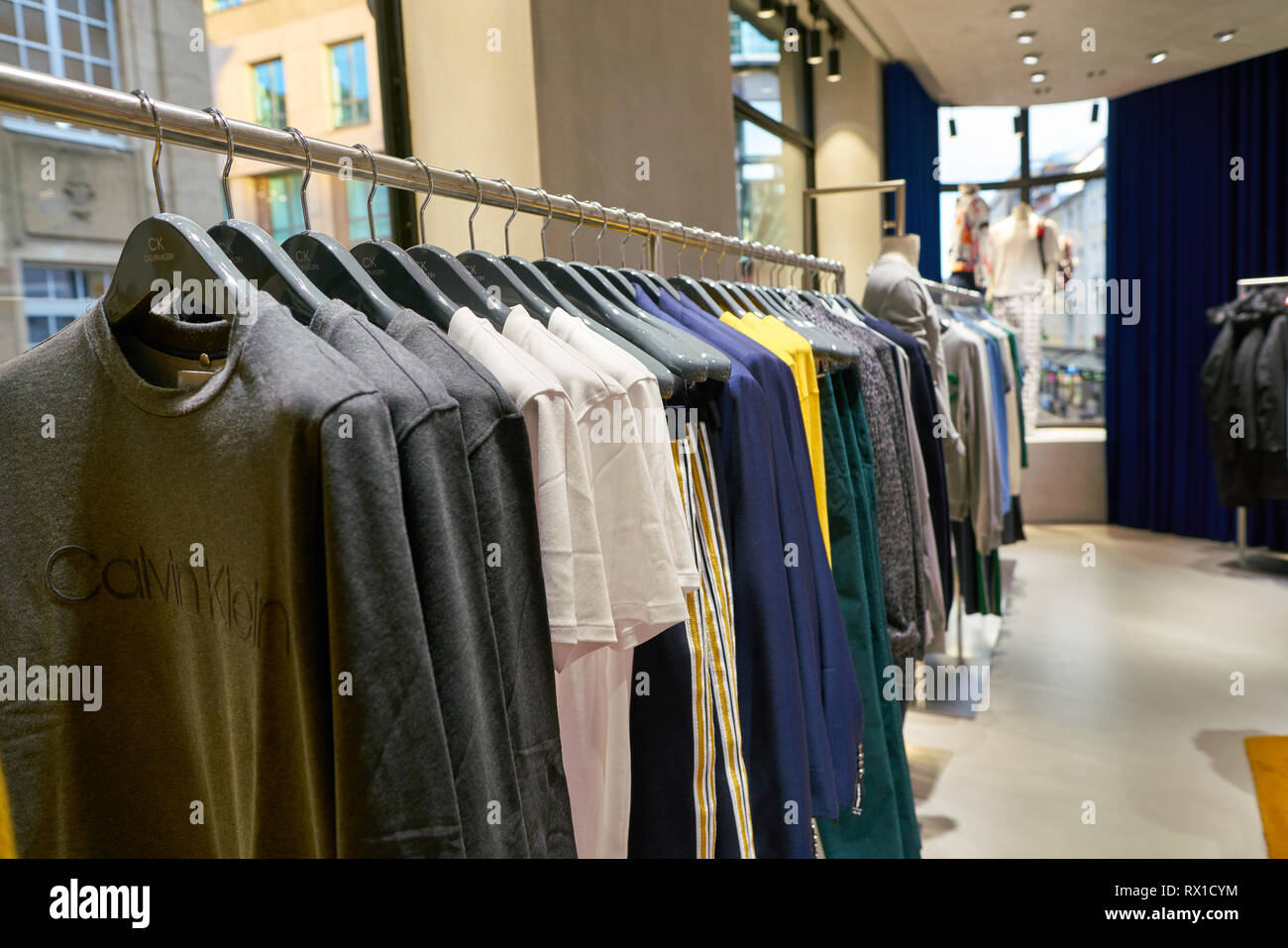 DUSSELDORF, GERMANY - CIRCA SEPTEMBER, 2018: interior shot of Calvin ...
