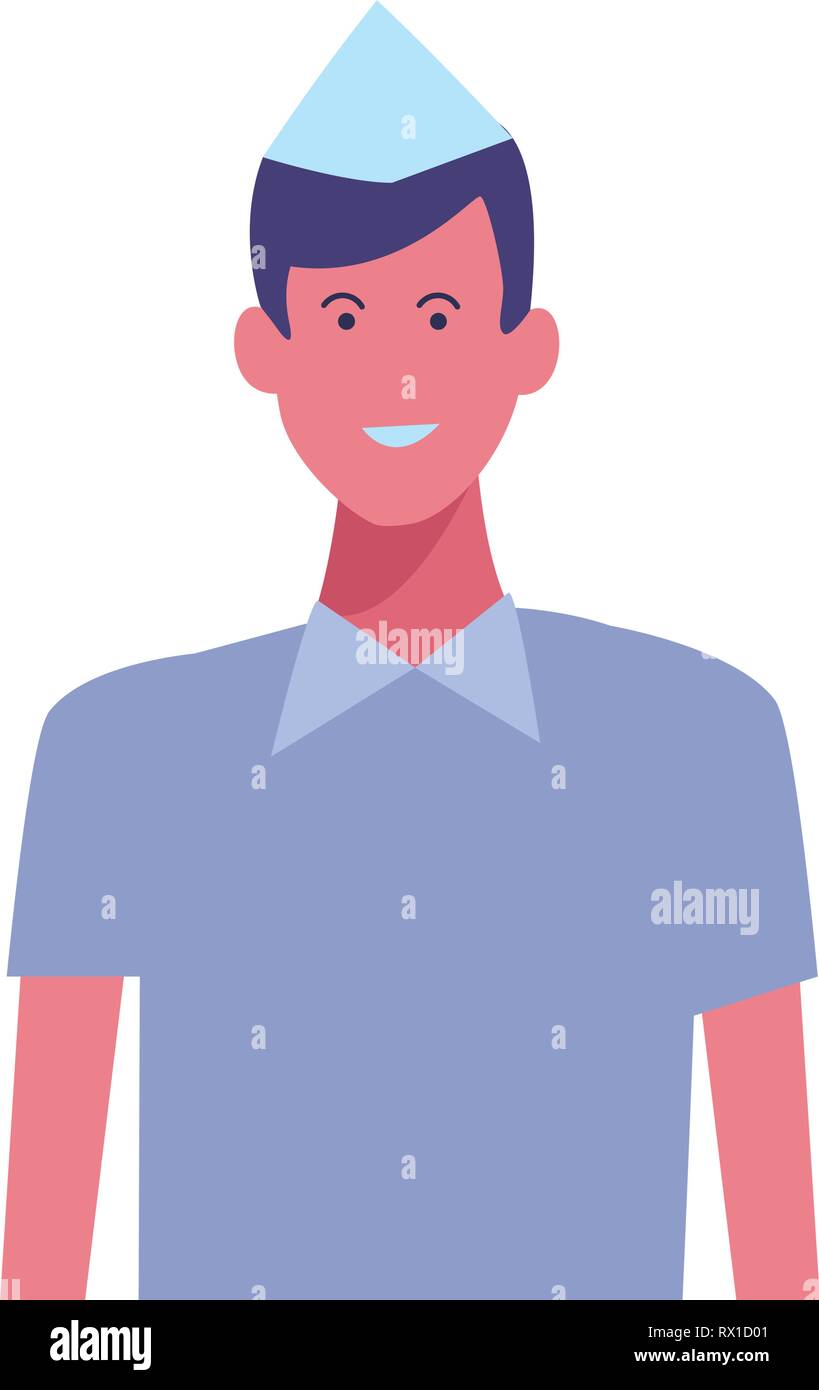 supermarket attendant guy cartoon Stock Vector Image & Art - Alamy