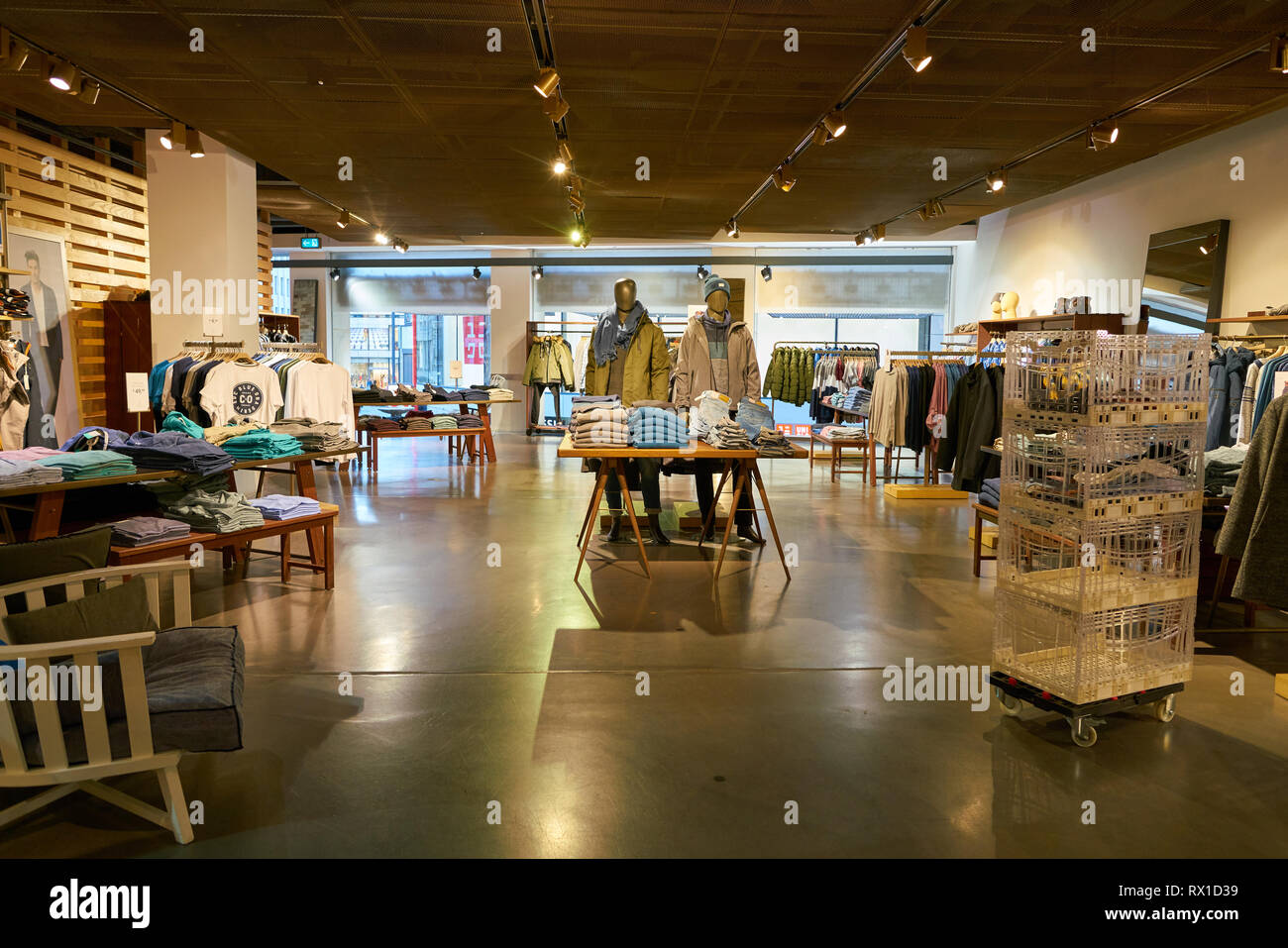 DUSSELDORF, GERMANY - CIRCA SEPTEMBER, 2018: interior shot of Esprit ...