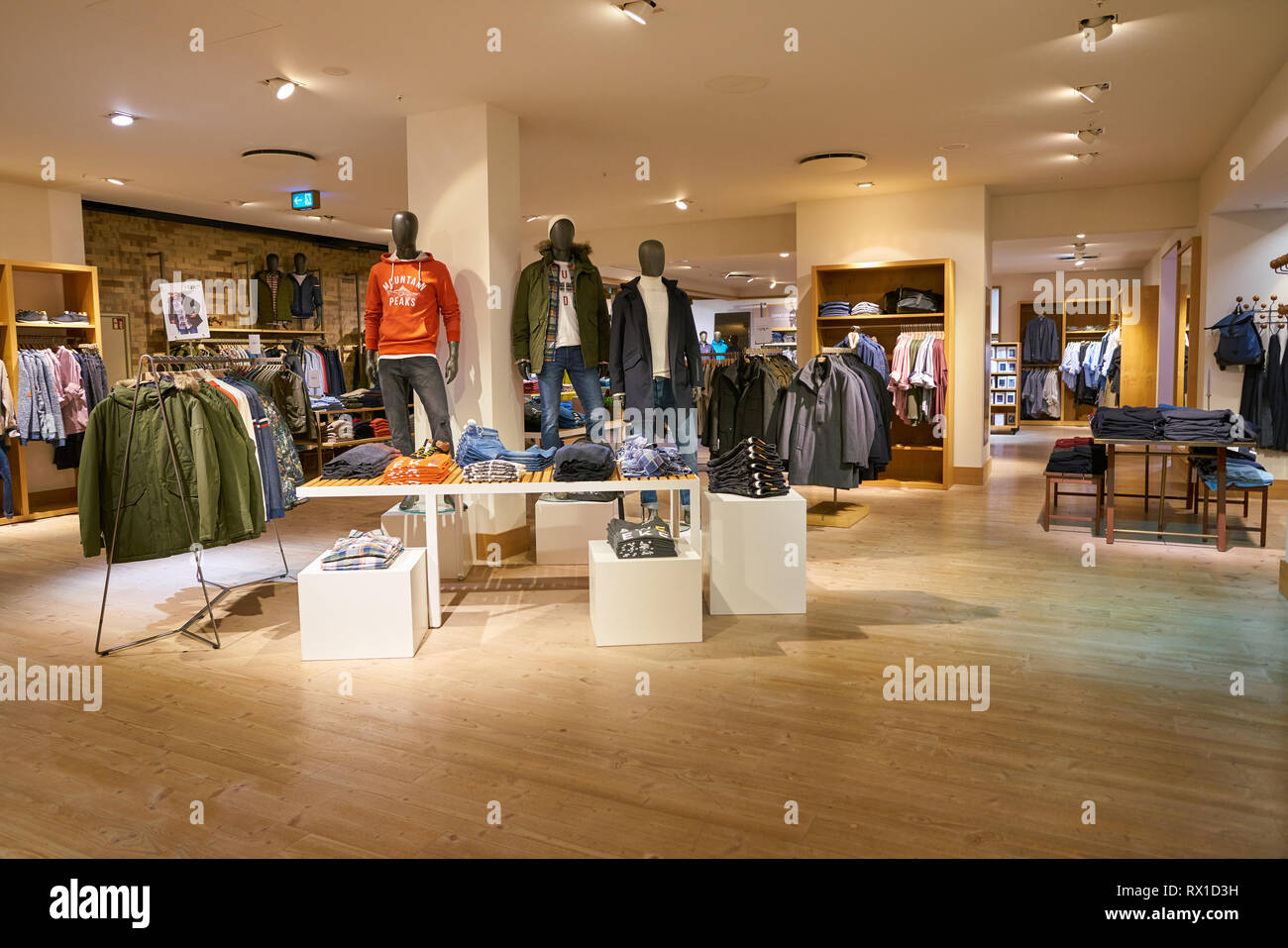 DUSSELDORF, GERMANY - CIRCA SEPTEMBER, 2018: interior shot of Esprit ...