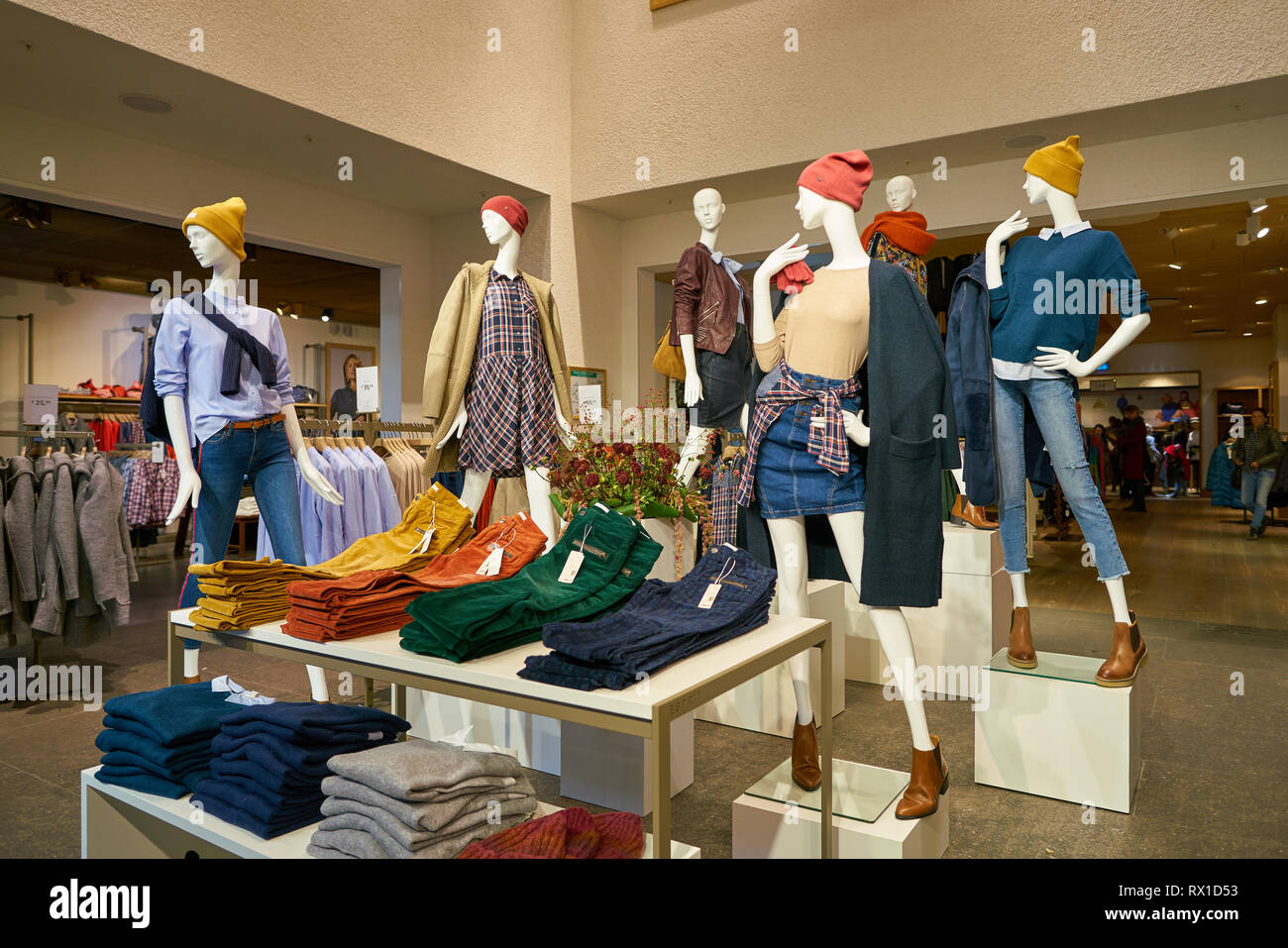DUSSELDORF, GERMANY - CIRCA SEPTEMBER, 2018: interior shot of Esprit ...