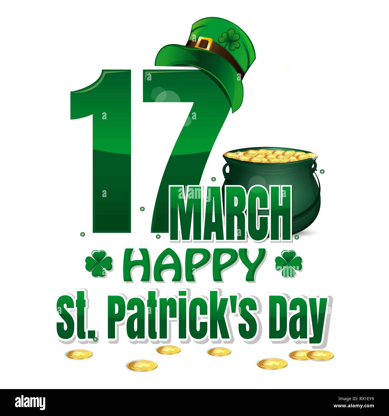 17 march icon hi-res stock photography and images - Alamy