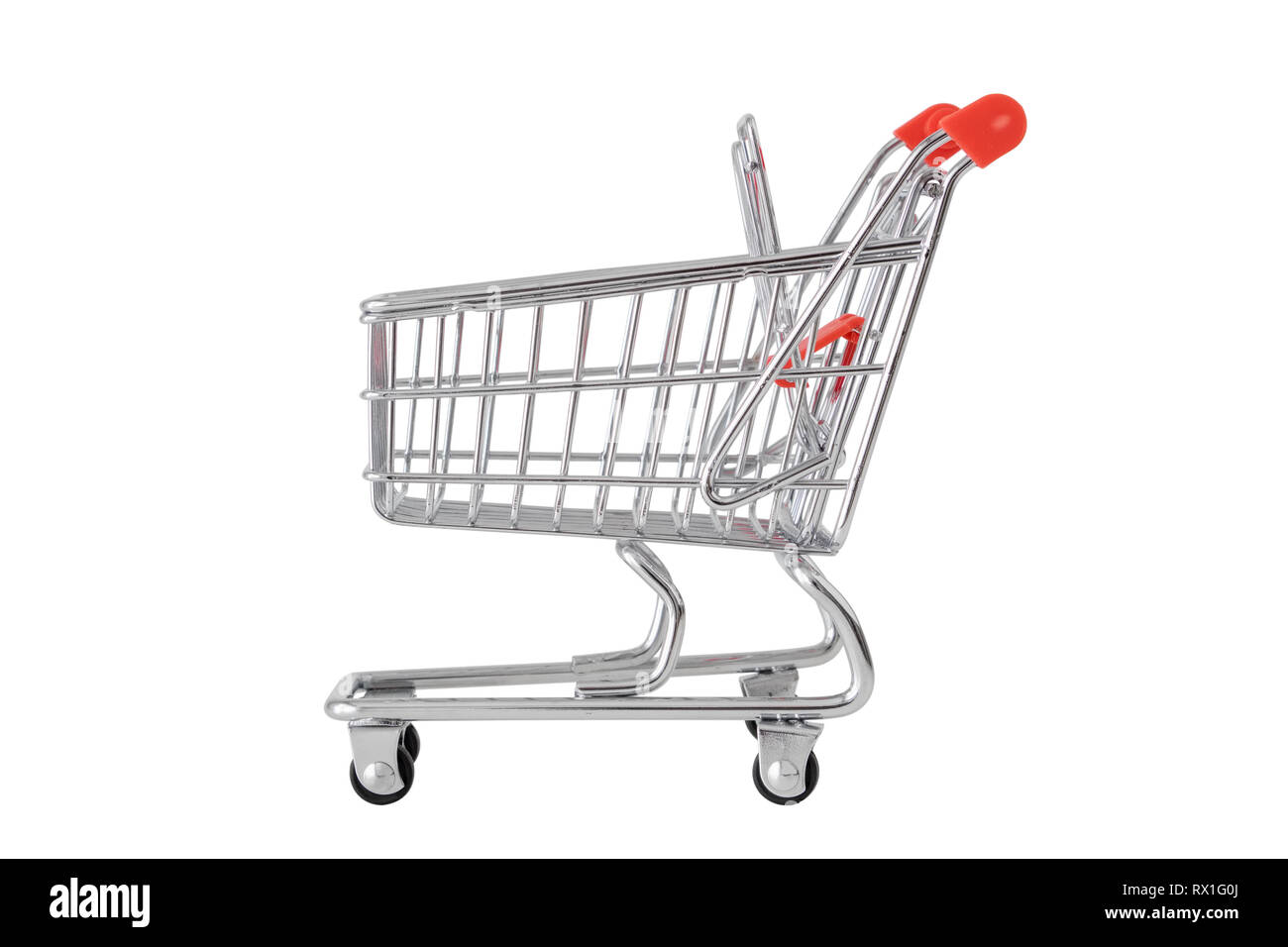 Empty metal toy shopping cart hi-res stock photography and images - Alamy