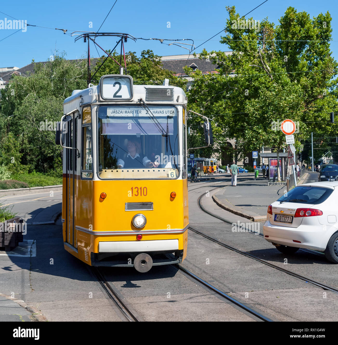 Budapest tram passenger hi-res stock photography and images - Alamy