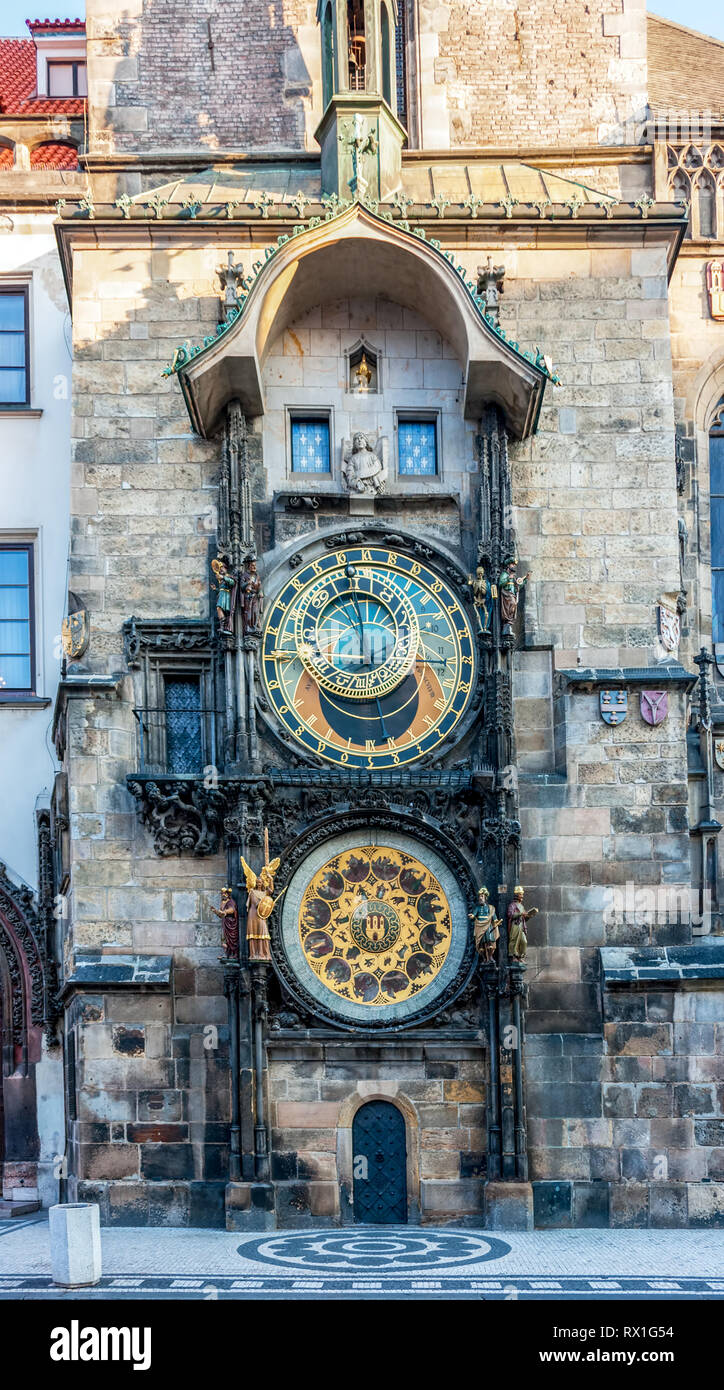 Prague Astronomical Clock Stock Photo - Alamy