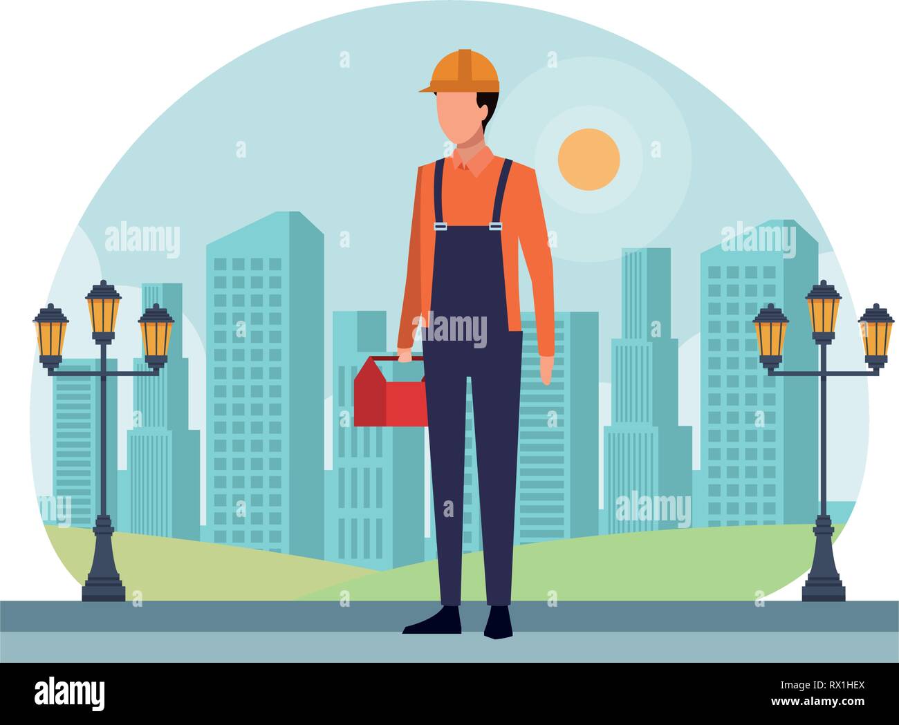 construction worker worker avatar Stock Vector Image & Art - Alamy