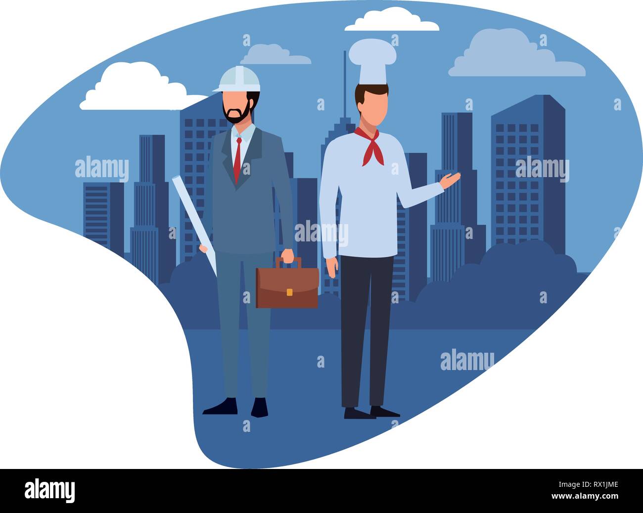 Jobs and professions avatar Stock Vector Image & Art - Alamy