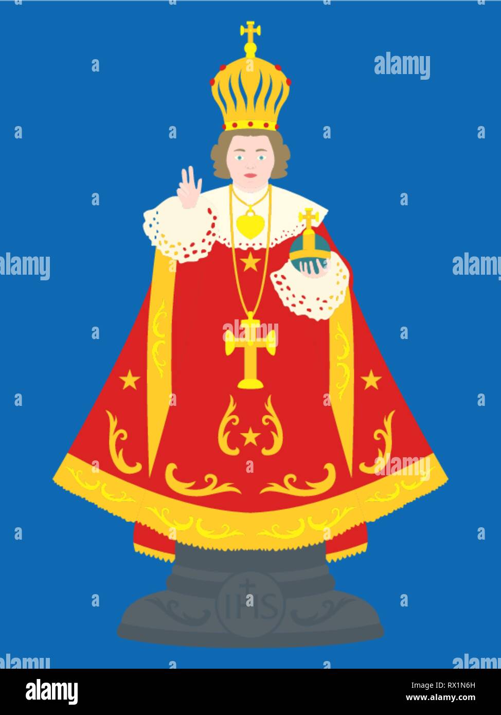 Infant jesus statue Stock Vector Images - Alamy